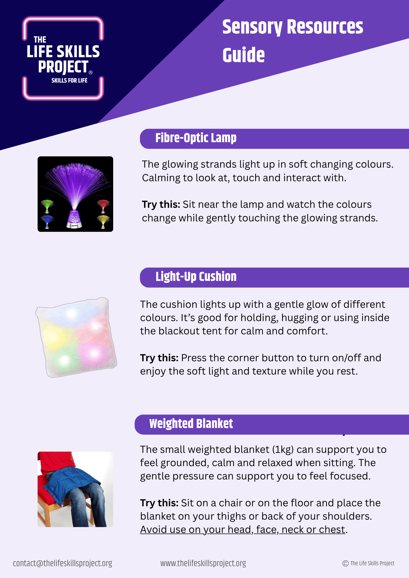 Sensory Resources Guide | The Life Skills Project